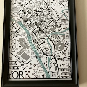 Map of York Prints - Etsy