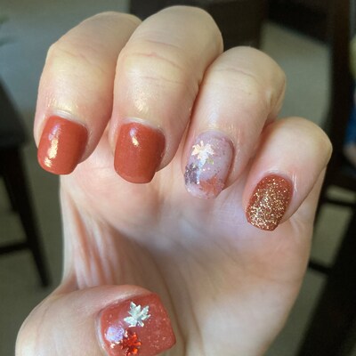 HELLO Autumn-glitter Dip Powder, Fall Nail Dip, Dip Powder, Dip Powder ...