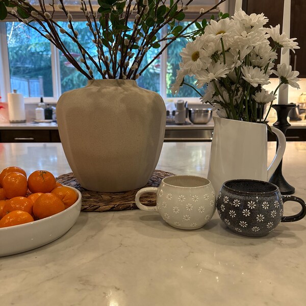 Daisy Coffee Mug | Demure Flower Tea Cups | Daisy Porcelain| Cute Daisy ...