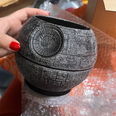Death Star / Star Wars / Planter / Hand Painted - Etsy