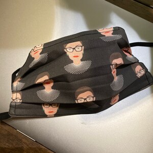 RBG Face Mask Ruth Bader Ginsburg Face Mask Lined in - Etsy
