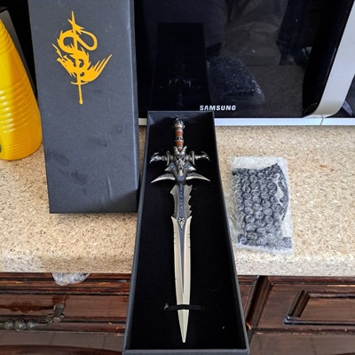 Hand-forged Infinity Sword Metal Infinity Blade Miniature Replica 30cm ...