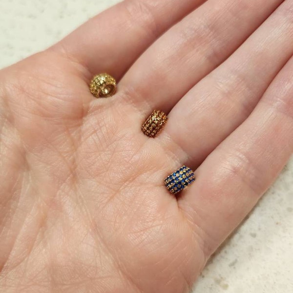 14k Solid Gold Tube Spacer Beads Stringing Jewelry Crimp Beads ...