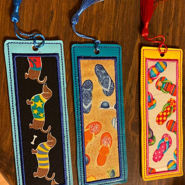 Applique Bookmark (5x7) - Digital Embroidery File, 5x7, in the Hoop ...