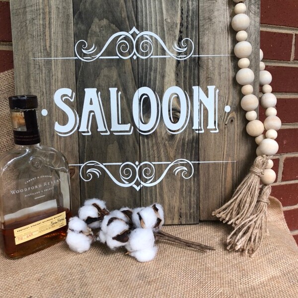 Classic SALOON Sign Art | Saloon SVG Dxf Eps | Bar Sign Cut File ...