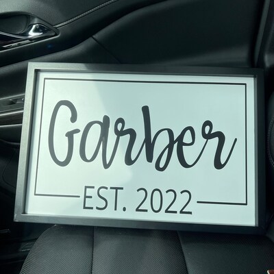 Blank Rectangle EST. 2022 SVG, Wedding, Mommy, Daddy, Just Married ...