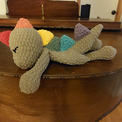 Sleepy Snuggle-saurus Rag Doll Crochet PATTERN / Rag Doll - Etsy