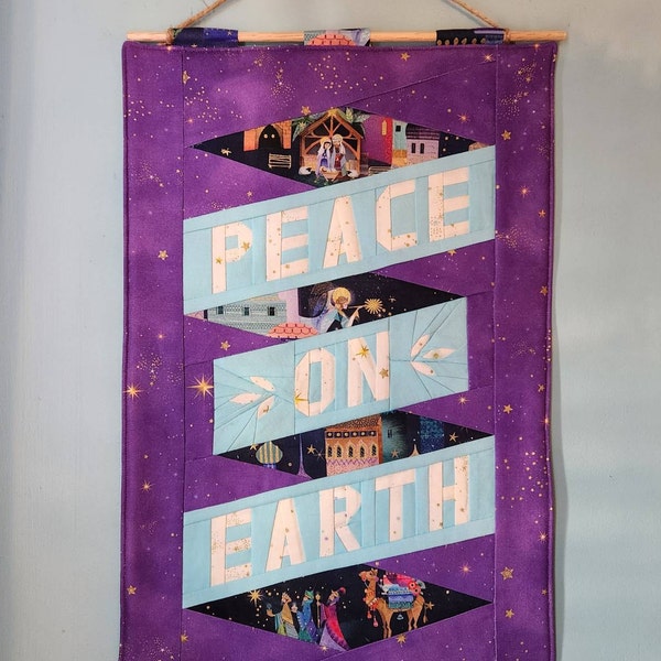 Peace on Earth Banner PDF Pattern - Etsy