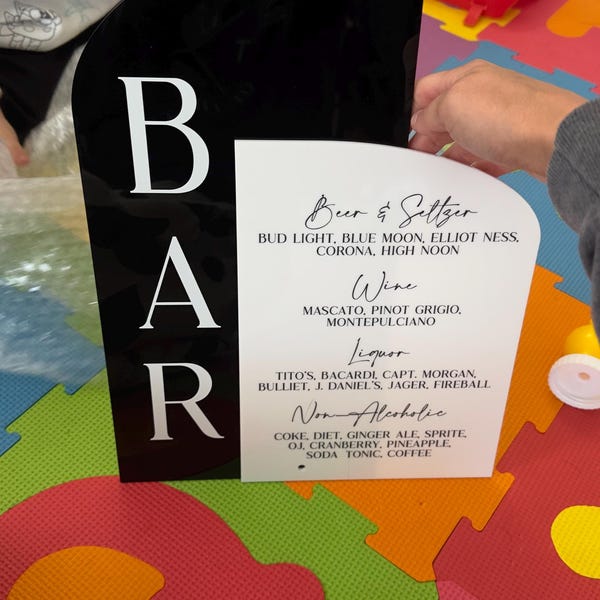 Ice Cream Bar Acrylic Sign Ice Cream Bar Sign Ice Cream Bar Arch Sign ...