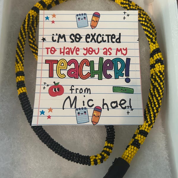 First Day of School Teacher Gift Tag From Student, Printable Back to ...