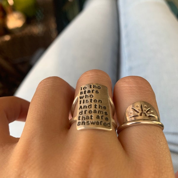 Own Your Statement Ring - Inspirational Personalized Quote Ring ...