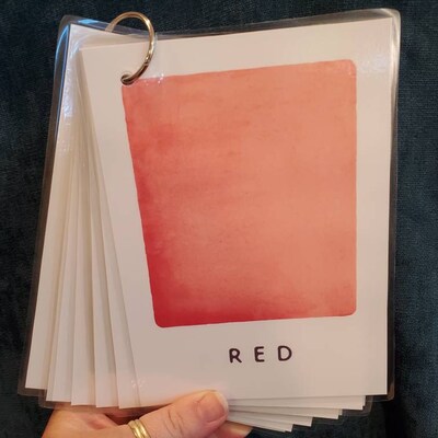 12 Color Cards, Montessori Flashcards, Pre-school Cards, Educational ...