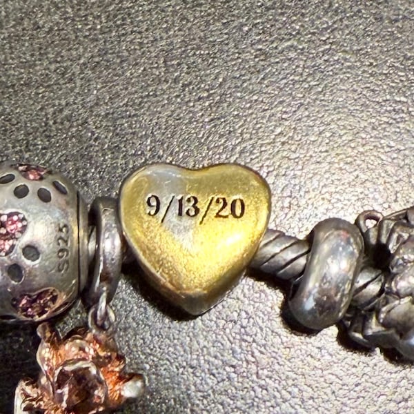 Tiny Custom Name Charm • Personalized Bracelet Charm • Dainty Name Bead ...