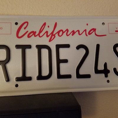 CA California US USA License Plate Custom Number Plate - Etsy
