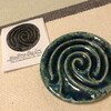 Ceramic Triskelion Finger Labyrinth Plate Size- Meditation Prayer Art ...
