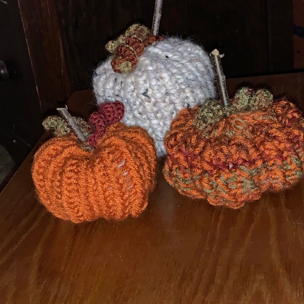 Loom Knitting PATTERN 3 Pumpkins With Step by Step Video Tutorial ...