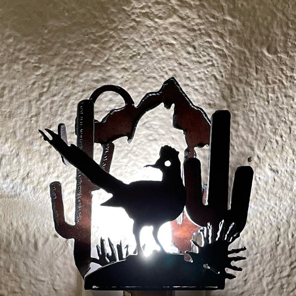 Road Runner Roadrunner Night Light Made Out of Rusted Steel Original ...