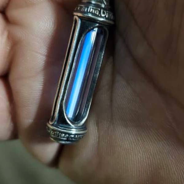 S925 Silver Luminous Beacon Pendant Necklace, Self Glowing Lighthouse ...