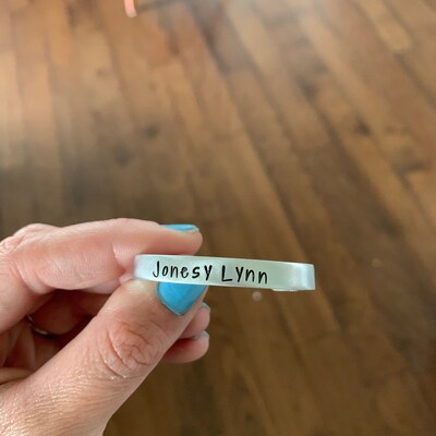 Custom Name Bracelet Exclusive Sign Language Jewelry Name Cuff Bracelet ...