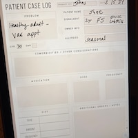 Digital Vet Med Case Log Template: Veterinary Patient Notes (PDF) - Etsy UK