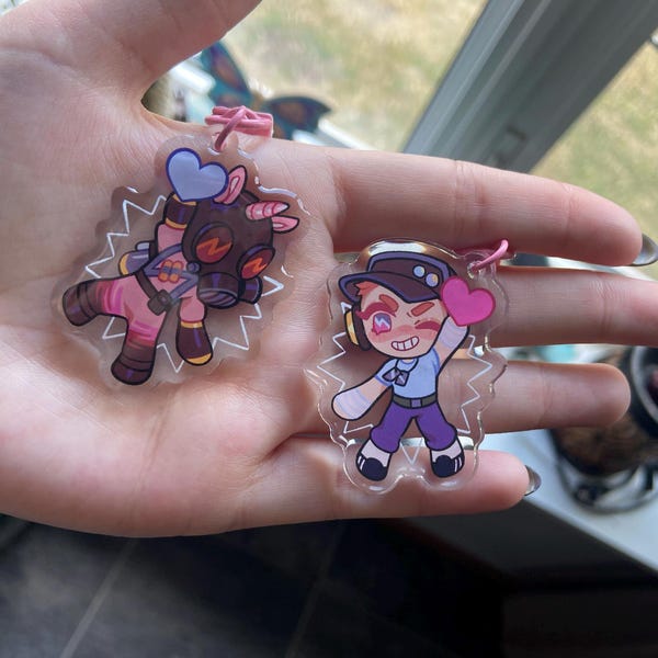2in TF2 Mercenary Double-sided Charm (RESTOCKED!) - Etsy