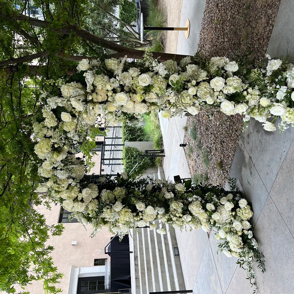 Custom Heavy Metal Wedding Arch 7 1/2' X 5' Wide Walk Through Double Side Arch Usa-metal Wedding ...