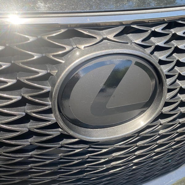 2015-2018 Lexus RC350 Stealth Vinyl Decal Emblem Overlay Wrap Front ...