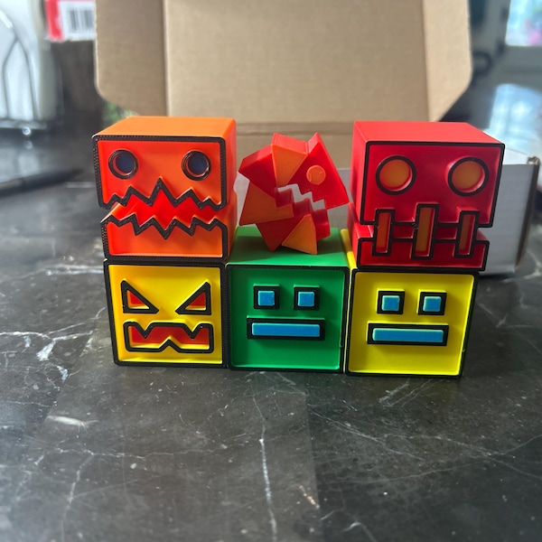 Printable Geometry Dash Decorations, Digital Download, Geometry Dash ...