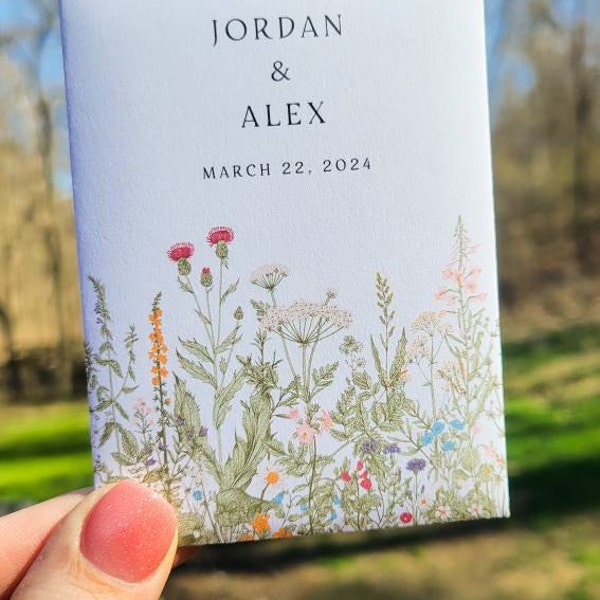 Sunflower Memorial Seed Packet Favor, Personalized Celebration of Life ...