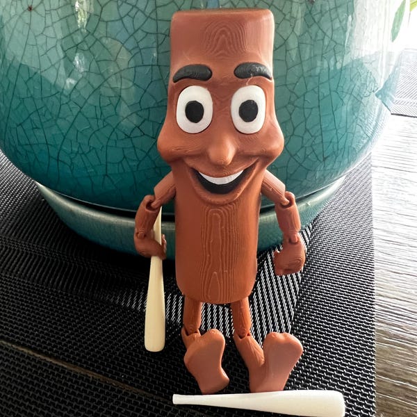 Tung Tung Sahur Meme Toy 3D Printed Bat Character From Viral Tiktok ...
