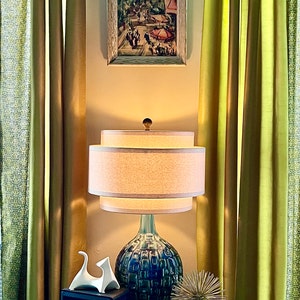 3-tier 18 Hardback Lamp Shade in Off-white Muslin Fabric - Etsy
