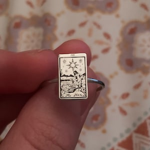 Tarot Card Ring Gift for Her gift for Darling tarot Ring - Etsy
