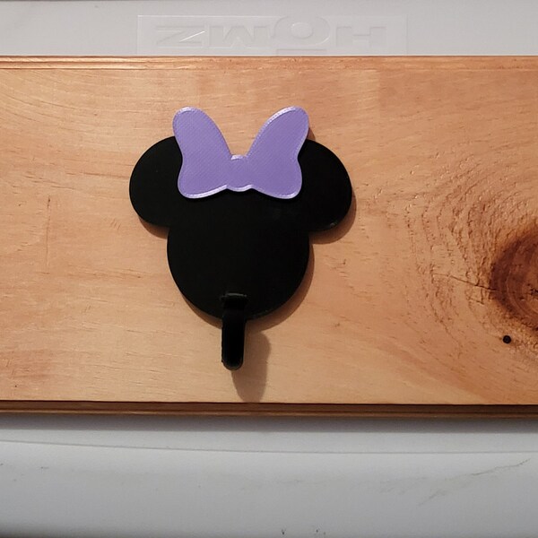 Mouse Wall Hook (with Bow) - Etsy