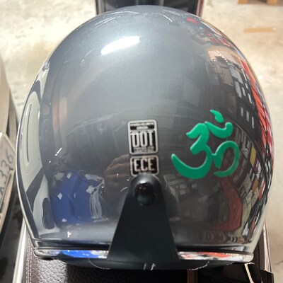 Om Symbol Reflective Decal, Ohm Motorcycle Helmet Reflector Sticker ...