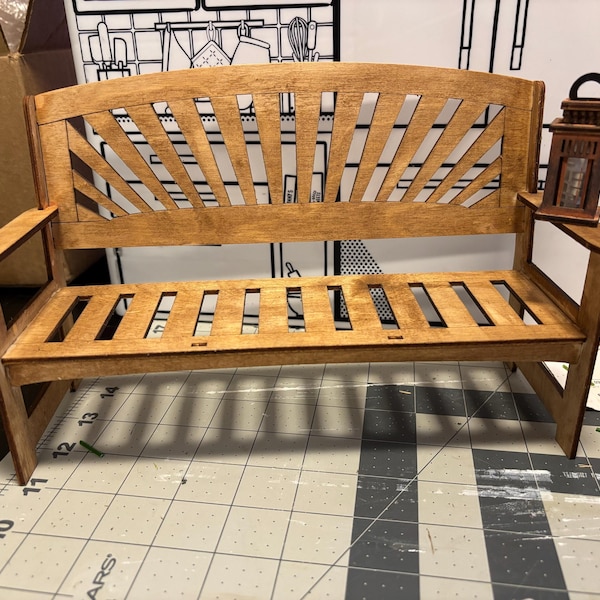 Miniature Doll Park Bench for 1:6 Scale (for 11-12 Inch Doll) - Etsy