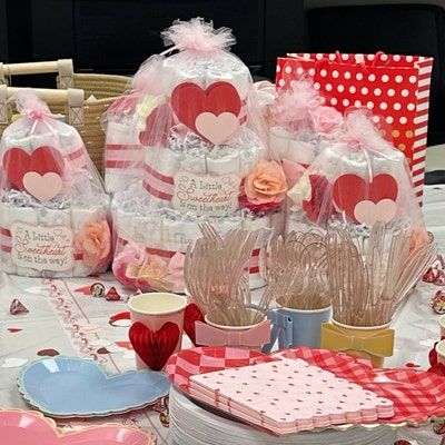 3 Tier Diaper Cake and Mini 3 Piece Set BBQ Baby Q Diaper Cake Burlap ...