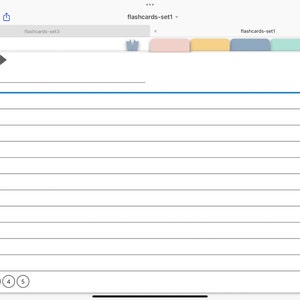 Onenote Flash Cards Template, Onenote Digital Flashcards, Onenote ...