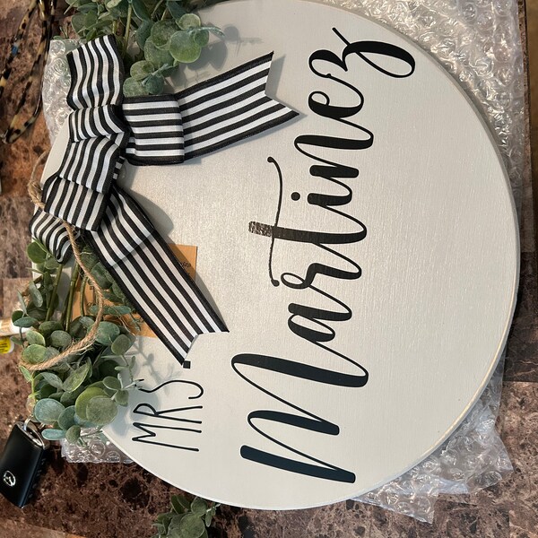 Personalized Teacher Custom Farmhouse Classroom Sign. Custom Teacher ...