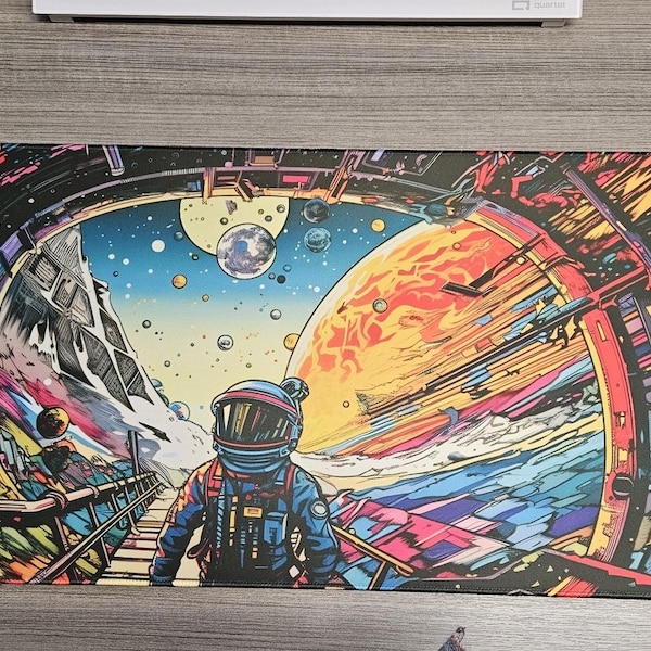 Galactic Command Center, Desk Pad, Mouse Pad, Desk Mat, Astronaut's ...