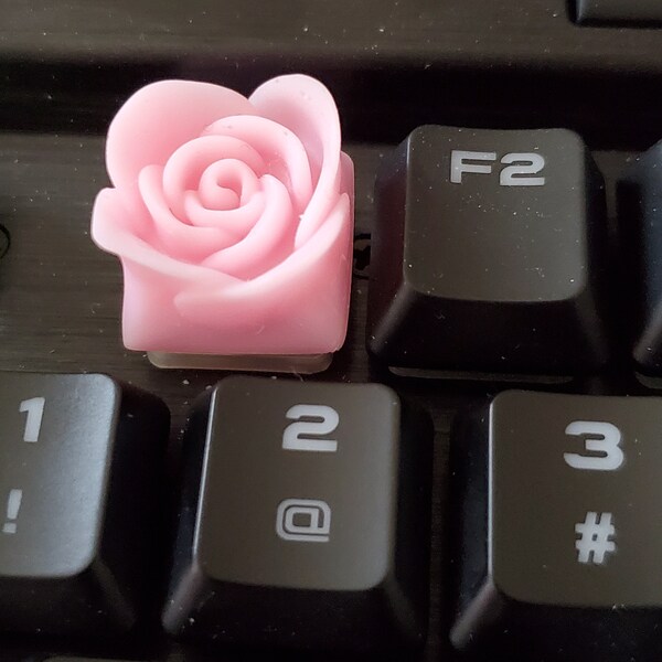 Rose Pastel Flower Artisan Keycap Cherry MX Mechanical Gaming Keyboards ...