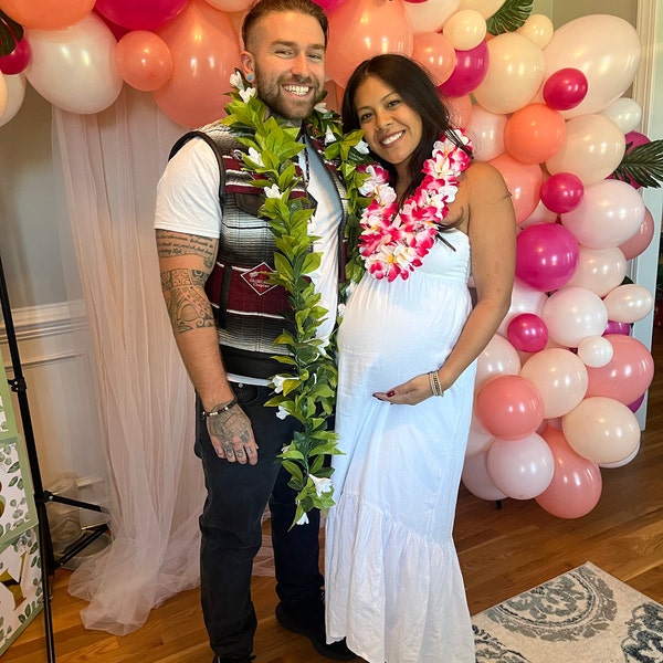 Traditional Maile Lei With White Tuberose (artificial) - Etsy