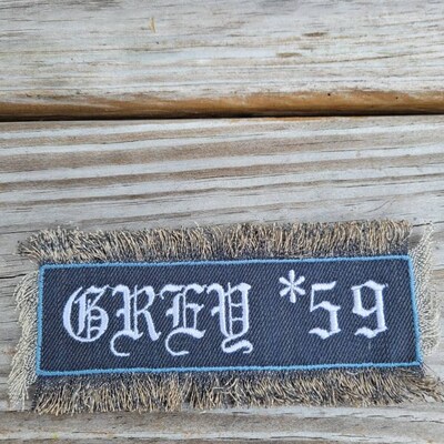 G59 Scull Patch Embroidered GREY59 G 59 Logo Symbol Greyfivenine AK 47 ...