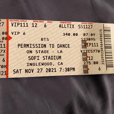 Custom Concert Ticket Fully Customizable Ticketmaster Fake Concert ...