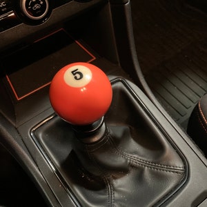 Billiard Pool Ball Shift Knob Threaded Gear Shifter Shifting Exact Fit ...