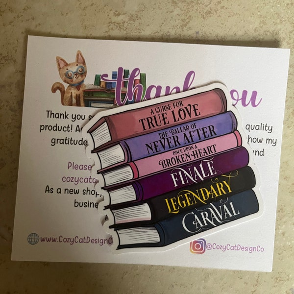 Caraval OUBAH Book Stack Once Upon a Broken Heart Gifts for Readers ...