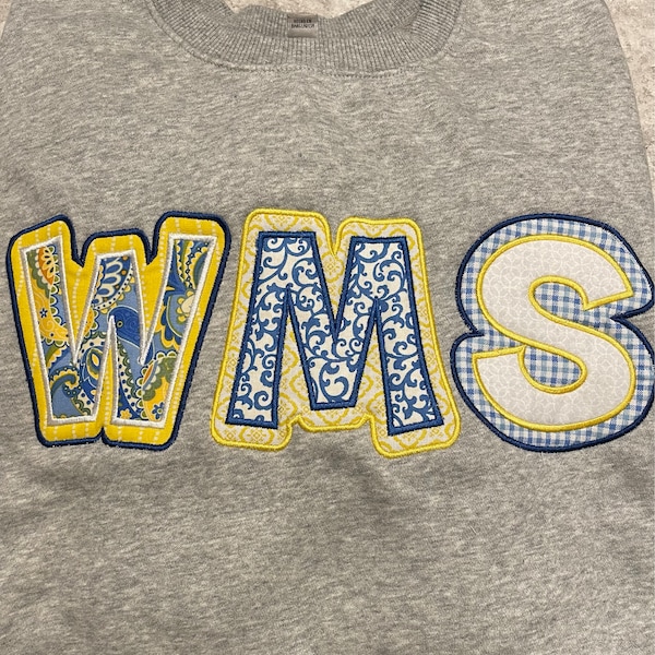 Double Applique Happy Machine Embroidery Font Monogram Alphabet - 4 ...
