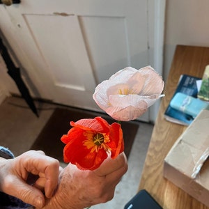 Paper Poppies, Crepe Paper Poppy, Poppy Centerpiece, Poppy Bouquet - Etsy