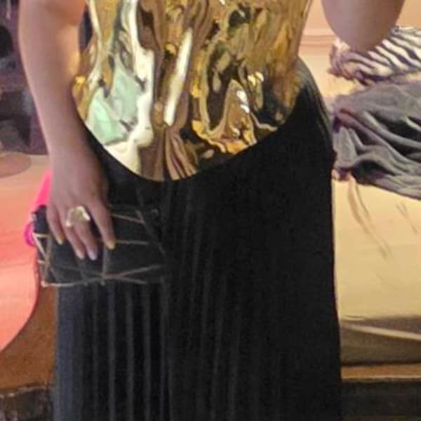 Handmade Black Armor Bustier, Custom Cosplay Breastplate, Festival ...