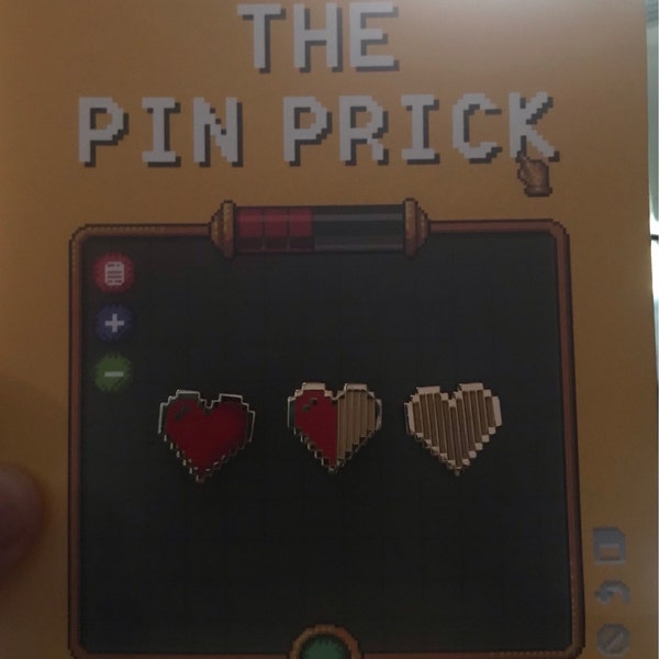 Gold-plated Pixel Heart Pin Sets — Gamer Design Enamel Accessory Geek ...
