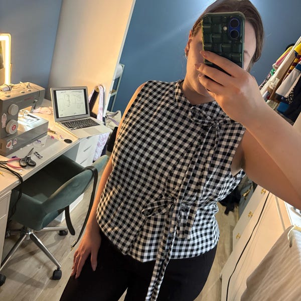 Amanda Blouse PDF Sewing Pattern | Japandi Minimalist Top DIY ...